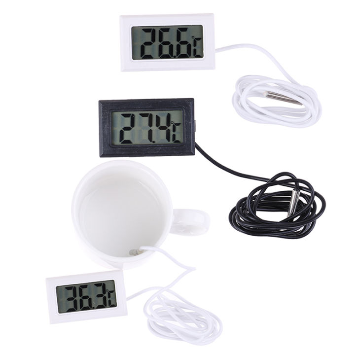 1Pc Digital LCD Display Thermometer Temperature Meter Temp Sensor With ...