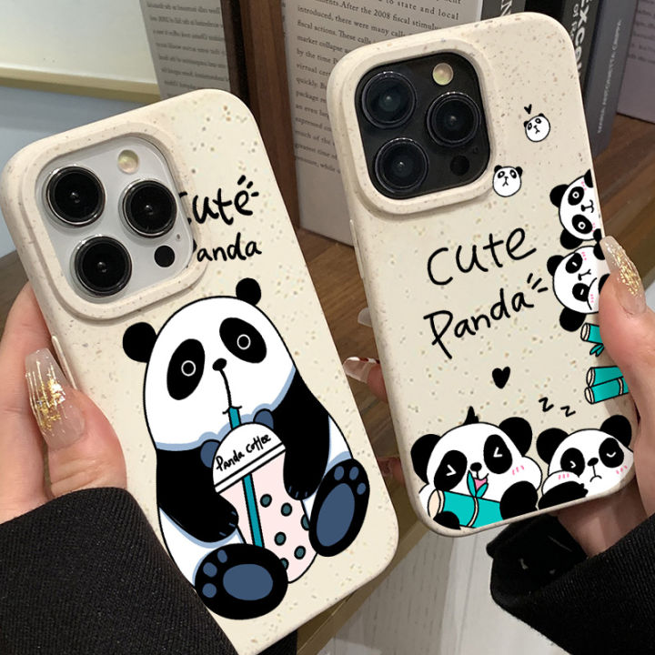 Bamboo Panda Silicone Phone Case for IPhone 11 12 13 14 15 Pro Max 6s 7 ...