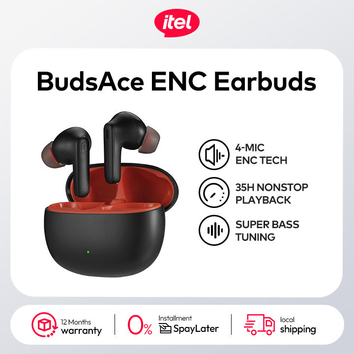 itel BudsAce ENC Earbuds | Quad Mic Environmental Noice Cancellation ...