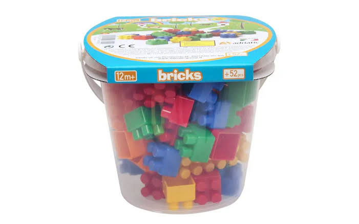 51 Pcs Building Blocks Bucket Toy – Creative Construction Set for Kids ...