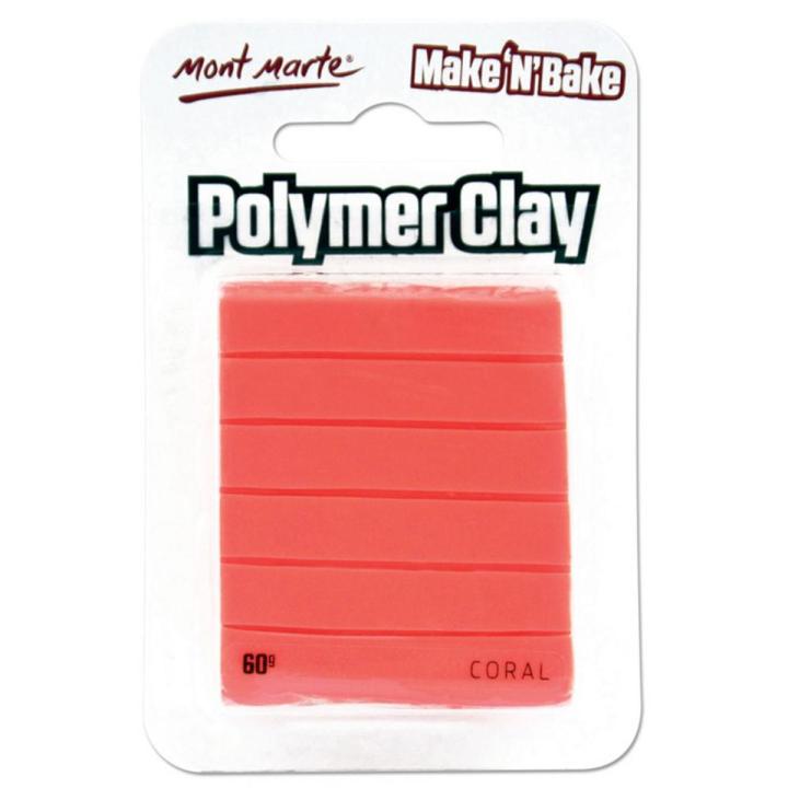 Mont Marte Make N Bake Polymer Clay 60g - Coral | Daraz.pk