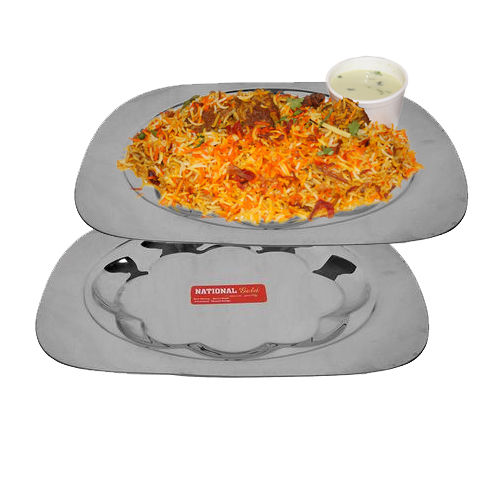 Stainless Steel Rice Serving Dish Nagina Heavy Weight | Daraz.pk