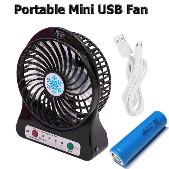 Charging FAN Mini Portable USB Chargeable Air Cooler Desktop Handheld ...