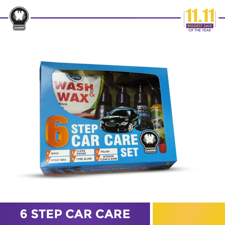 Harris Car Care Set 6 Step | Daraz.pk