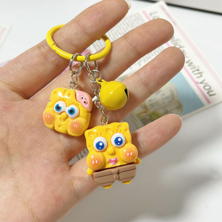 Cartoon Spongebob Key Chain Patrick Star Pendant Car Key Ring Charms ...