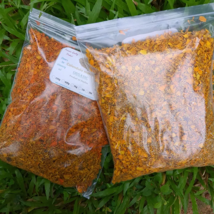 Organic Calendula Officinalis (Marigold) Flowers| Dried Flower Petals ...