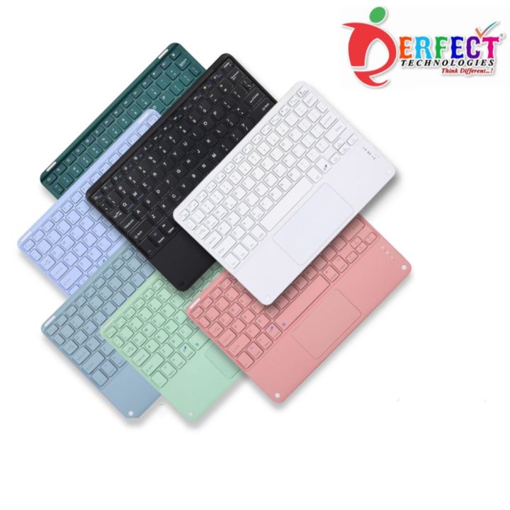 Wireless Keyboard With Touchpad Rechargeable Ultra Slim 3 Days Battery ...