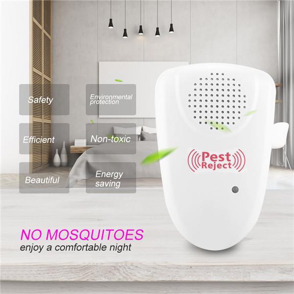 Electronic Ultrasonic Mosquitoes Mice Cockroach Repeller Indoor Pest ...