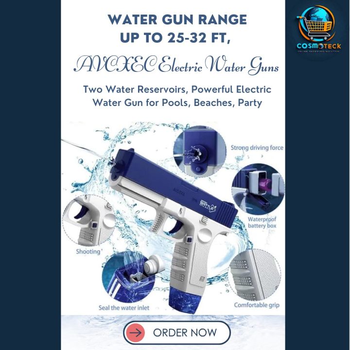 Powerful Electric Water Gun for Adults and Children - AVCXEC Automatic ...