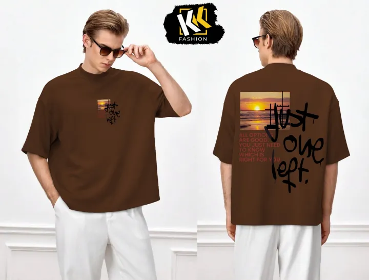 Trending Printed Drop Shoulder T Shirt For Men /Drop SHOULDER T Shirt | Daraz.pk