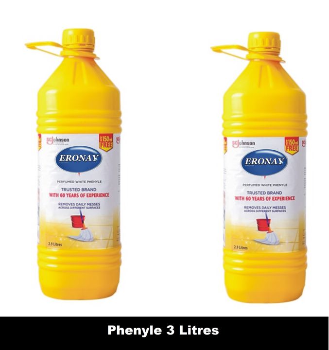ERONAY Perfumed White Phenyle 3 Litre Pack of 2 | Daraz.pk