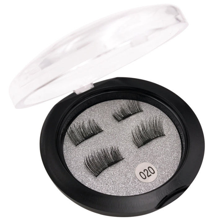 Magnetic Mink Lashes 1 Pair Magnetic EyeLashes Natural Hair Mink Lashes ...