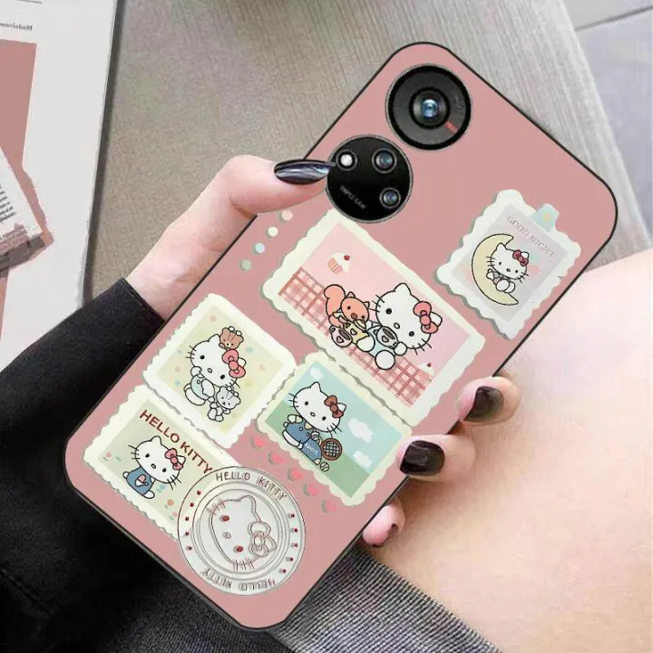 For ZTE Axon 40 SE Back Cover Case Fashion kitty stamp design Soft ...