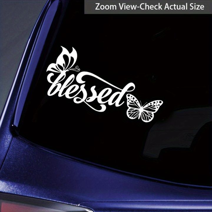 Blessed Butterfly Car Stickers For Laptop Water Bottle Car Truck Van ...