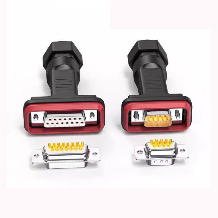 Db9 Db15 Male Female Connector Cable Waterproof Ip67 D-Sub Welded Wire ...
