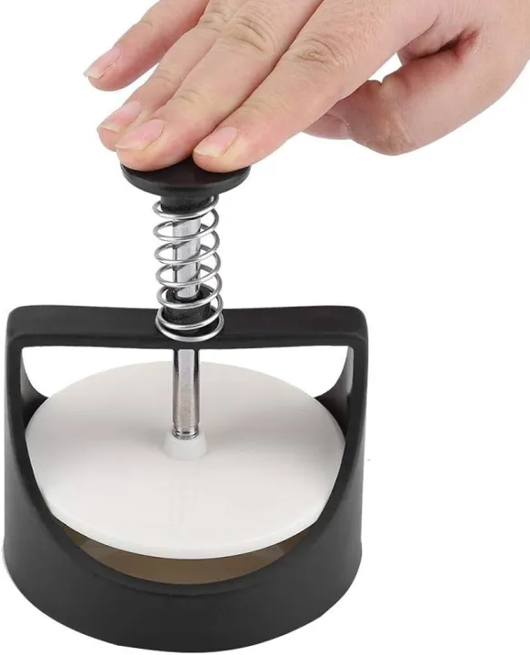 ASM Hand Press Mini Burger Press, Plastic Stamp Press Hamburger Patty ...