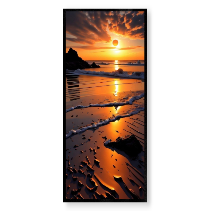 2 feet Sun raising scenery wall art frame for home and office ...