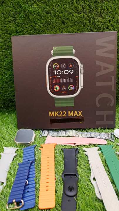 MK22 Max Smart Watch + 10 Straps | Bluetooth Calling & Fitness Tracker ...