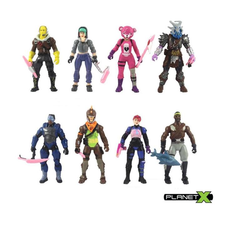 Fortnite Battle Royal Action Figure 8 pcs set - 4 inches | Daraz.pk