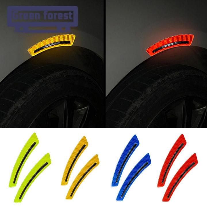 Green forest Wheel Eyebrow Sticker Anti-collision Car Fender Protector ...
