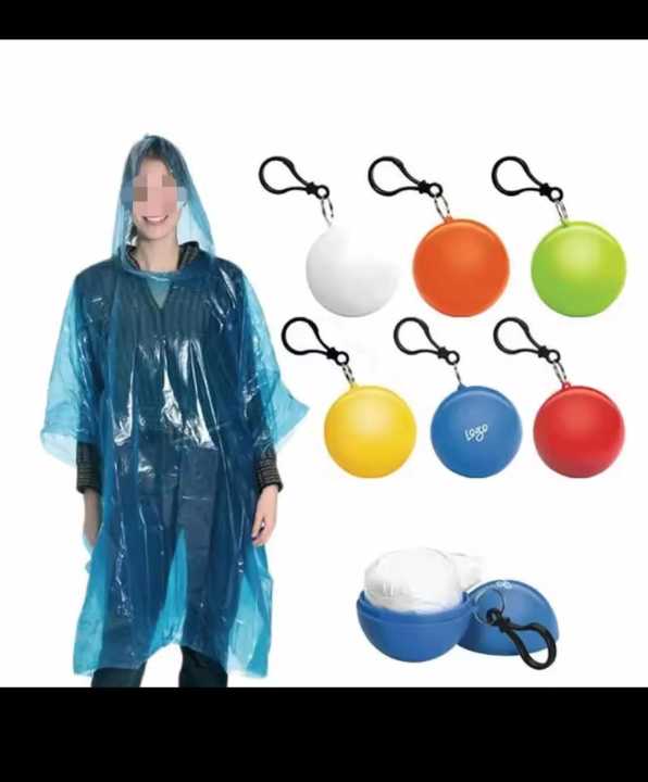 Portable Raincoat Ball Raincoat Emergency Raincoat Keychain - 100% ...