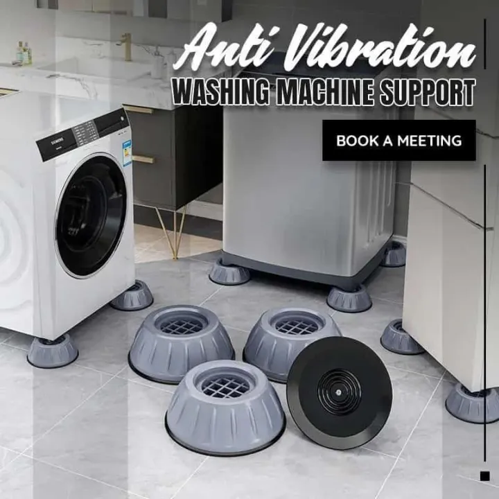 4pcs Anti Vibration Pads for Washing Machine – Rubber Feet Mats Noise ...