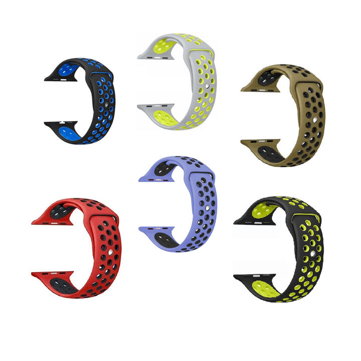 Silicon Ocean Loop Strap for Apple Watch 42mm/44mm/45mm/49mm ...