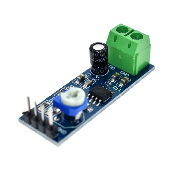 LM386 audio power module 200 times gain amplifier board mono power 5V ...
