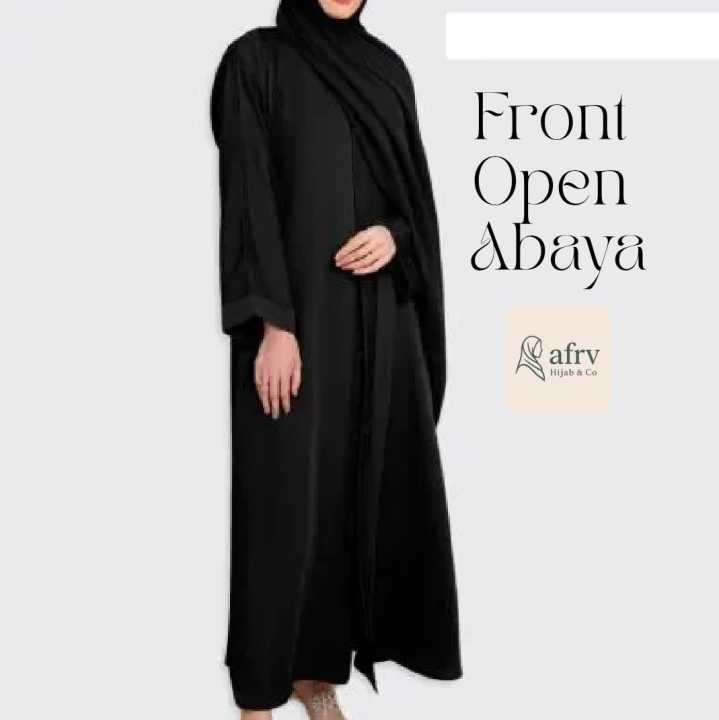 Elegant Luxe Front Open Abaya for Women – Premium Nida Fabric | Modest ...