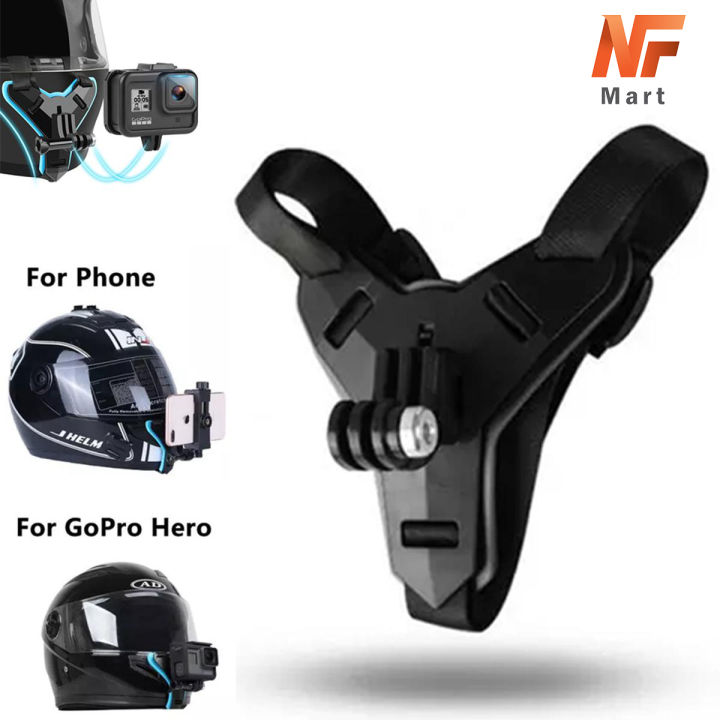 Motorcycle Helmet Chin Stand Mount Holder for Mobile Phones Camera ...