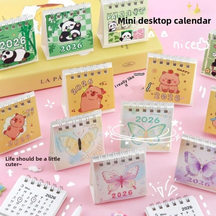 Creative Small 2026 Desk Calendar Standing Flip Desktop Decoration Mini ...