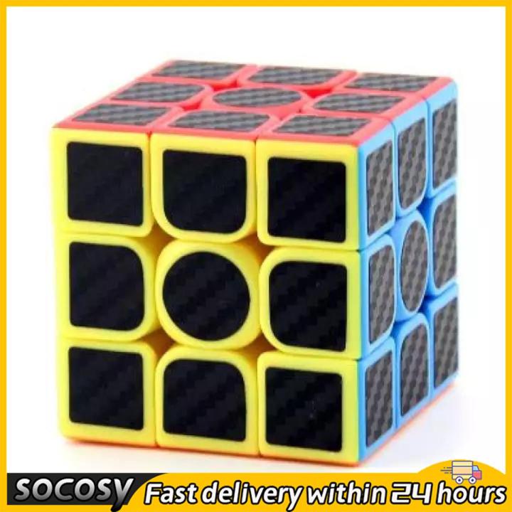 Z-Cube 3X3 Carbon Fiber Speed Magic Rubik's Cube | Daraz.pk
