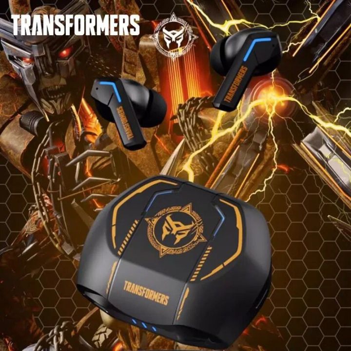 Transformers TF-T06 Wireless Gaming Earphones | TWS Bluetooth 5.3 Stereo Headset Earbuds ...
