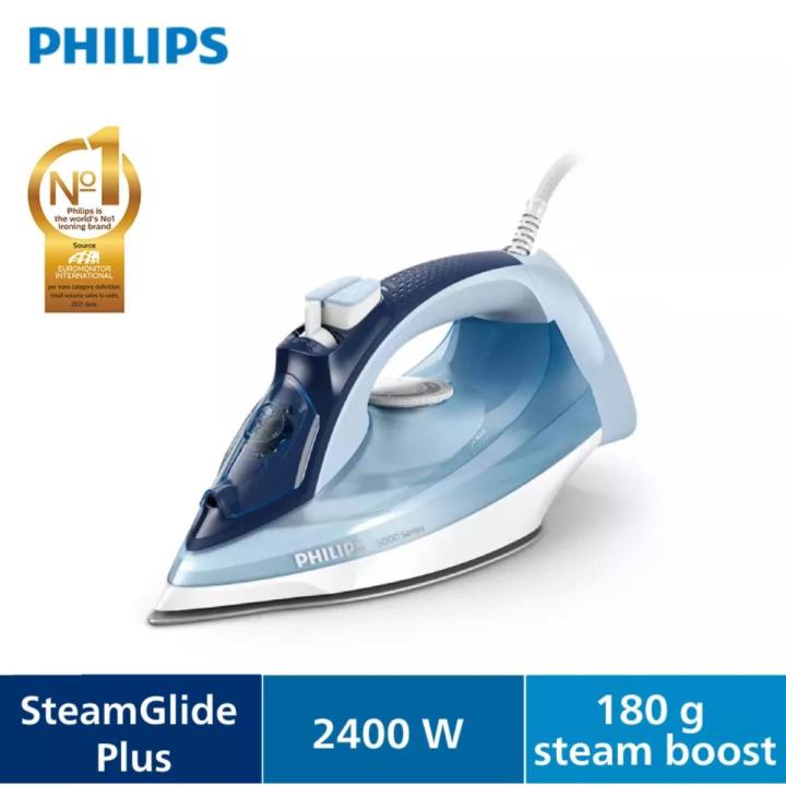 New Philips 5000 Series Steam iron DST5030/26 - 2400 W power 45 g/min ...