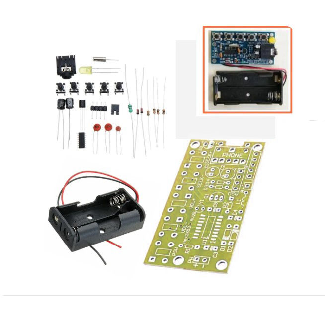 DC 1.8V To 3.6V DIY 76MHz To 108MHz Wireless Stereo Print Circuit Board FM Radio Module Learning ...