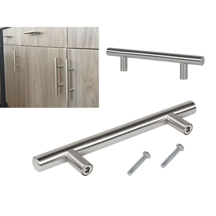 Polished Stainless Steel Cabinet Handle Euro 6 Inch Handle Cabinet ...