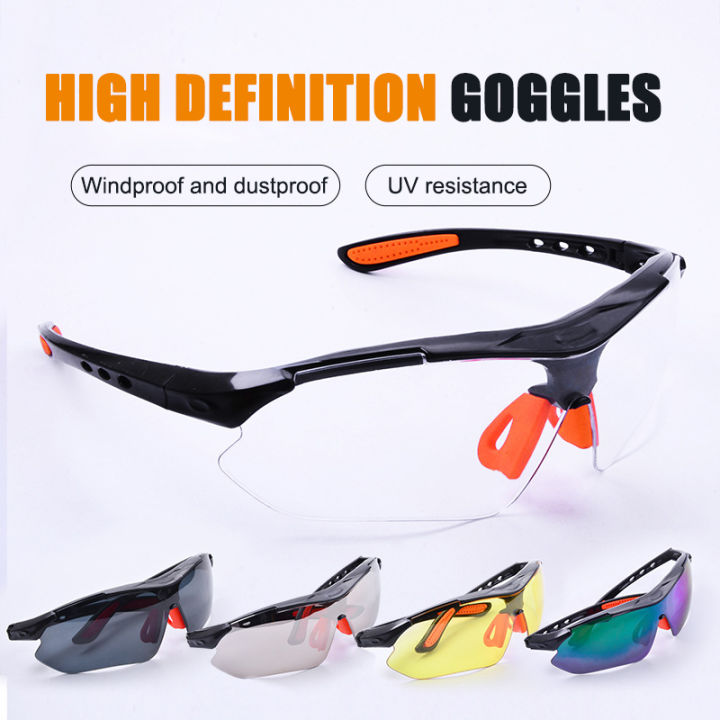 Cycling Windproof Goggles Safety Vented HD Eye Glasses Work Lab ...