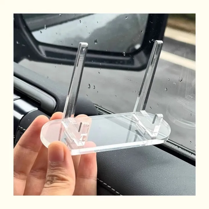 1Pc New HD Transparent Acrylic Badge Holder Desktop Decoration Acrylic ...