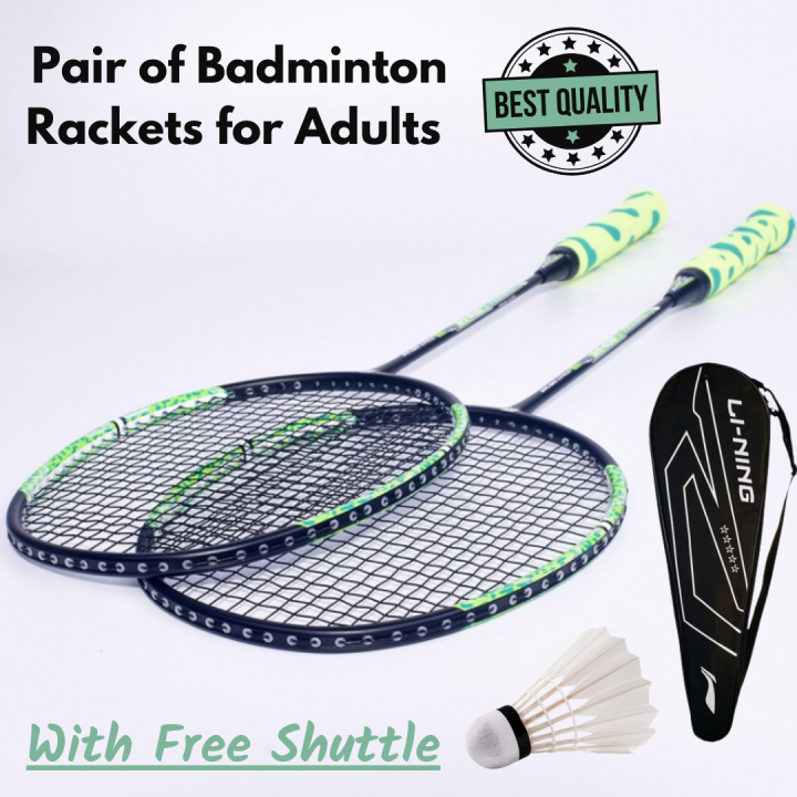 Player Carbon Graphite Badminton Racket Set, Full Carbon Fiber ...