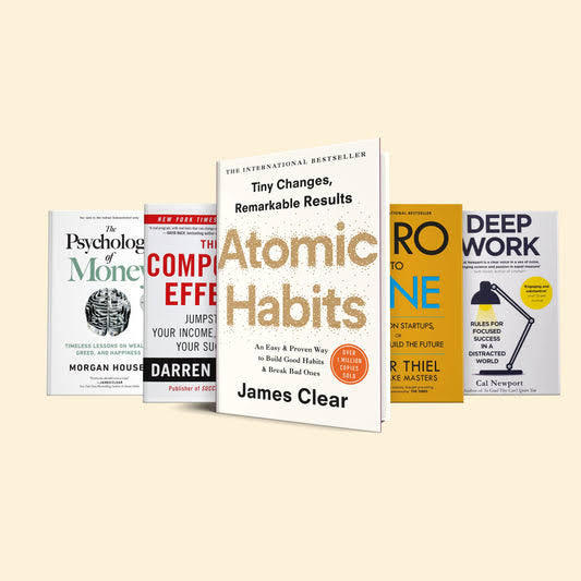 The Psychology Of Money, The Compound effect, Atomic Habits, Zero To ...