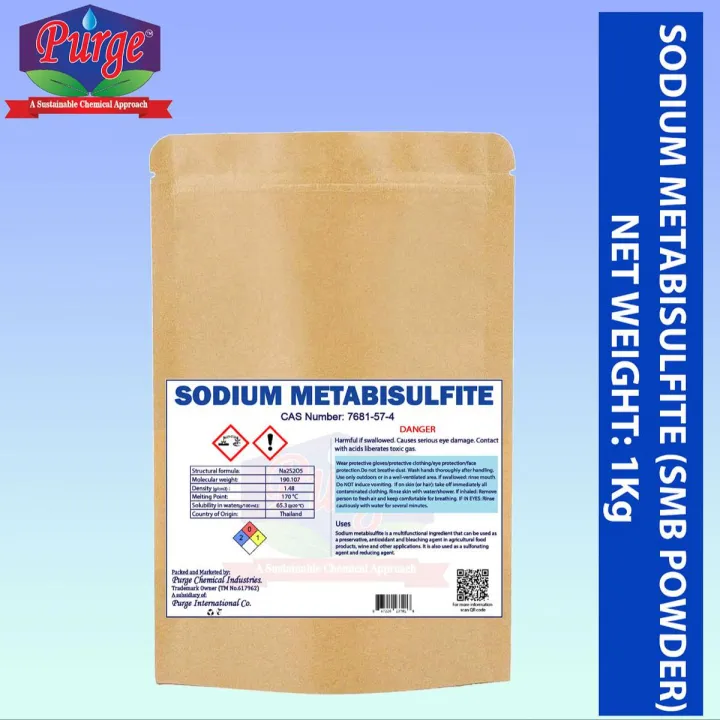 Sodium Metabisulfite 1000g - SMB Powder 1Kg- Food Grade - Photo Grade ...