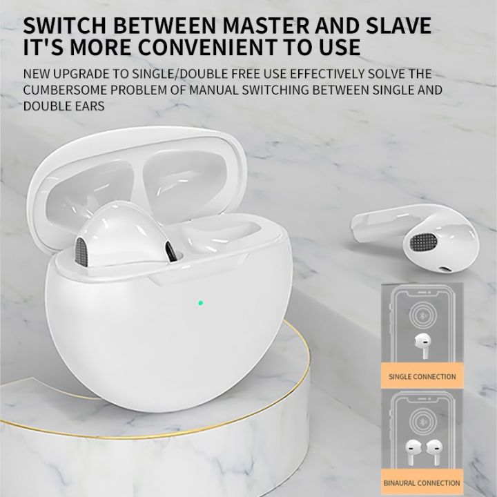 TOHAYIE TWS Pro6 Wireless Headphones Bluetooth Earphones Earbuds Ear ...