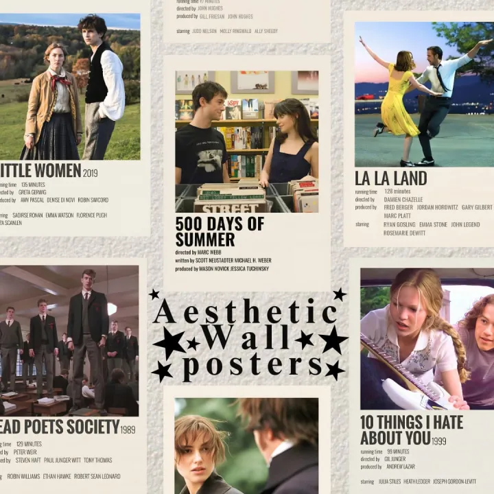 12 FAMOUS MOVIE A6 POSTERS based on famous movies like little women ...