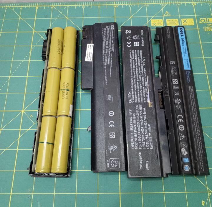 Laptop Used Batteries 6 Cells For Power Bank & Others Rechargeable ...