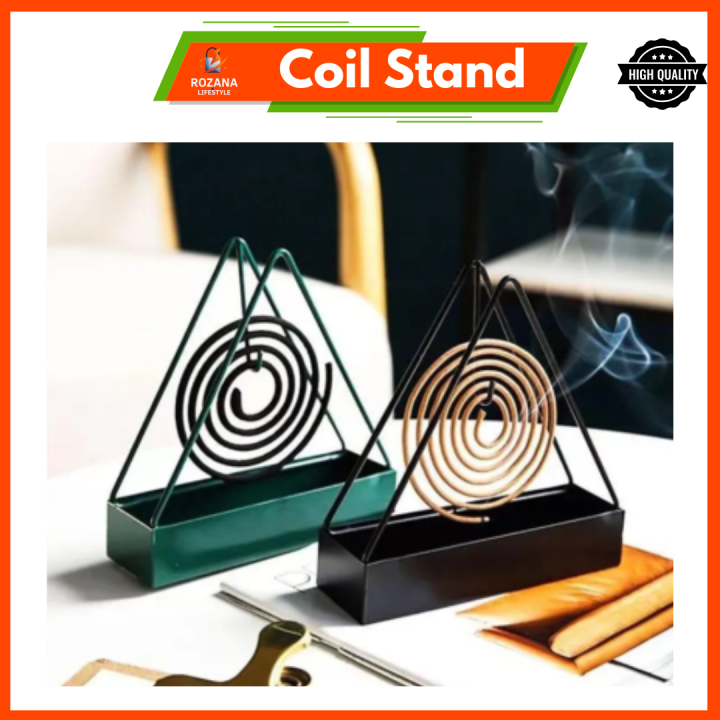 Metal Mosquito Coil Holder Stand | Iron Mosquito Coil Burner with Ash ...