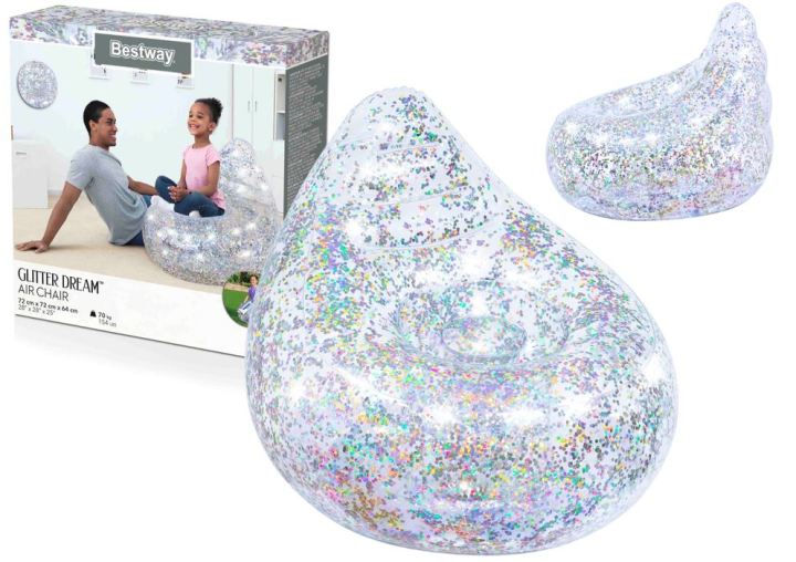 BESTWAY Kids Inflatable Glitter Chair Sofa with Free Pump | Daraz.pk
