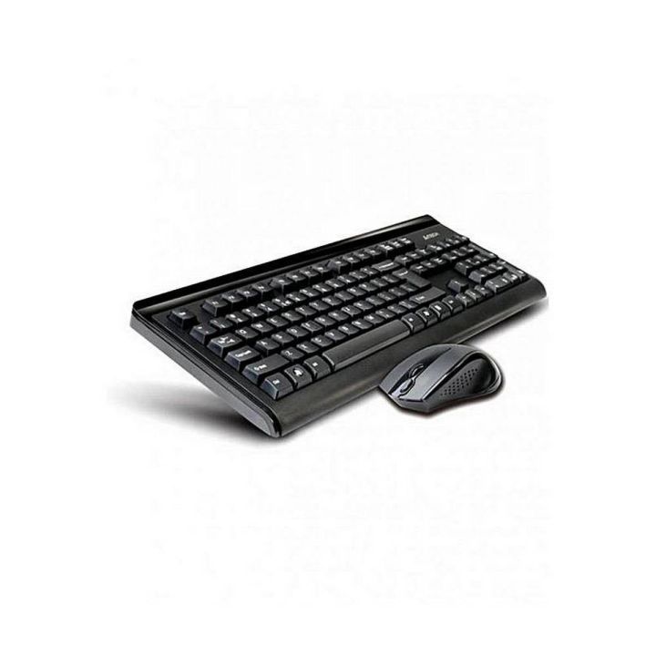 A4TECH 6100F - Wireless Keyboard & Mouse Set - Black - ( A-E ) | Daraz.pk