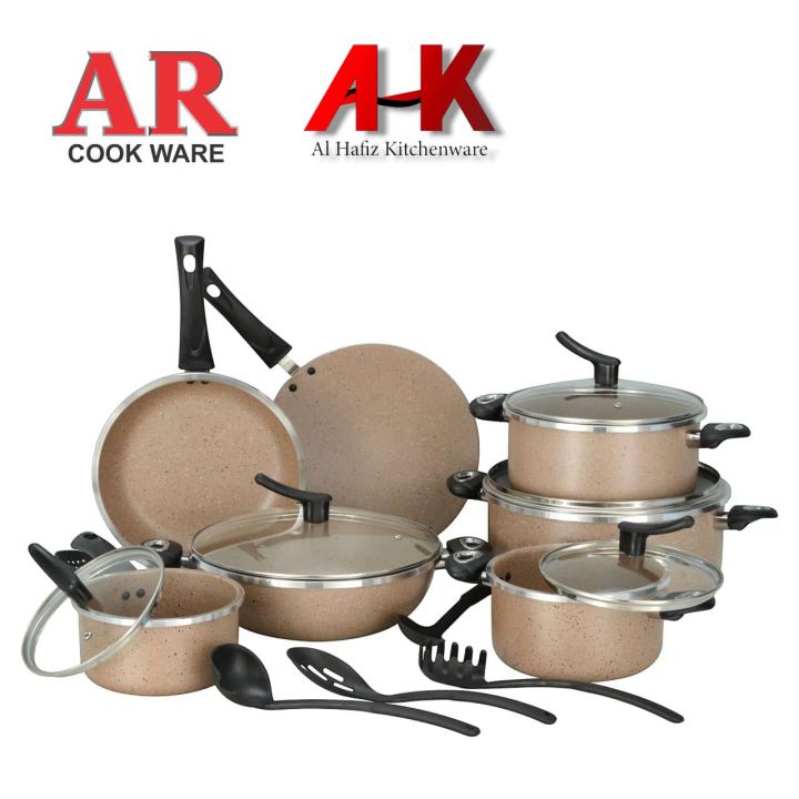 Nonstick marble granite coating(AR collection Italian) cooking set 21 ...