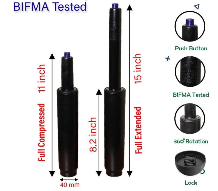 Chair Cylinder / Gas Lift / Piston for Chair / Height Adjustable Chair ...