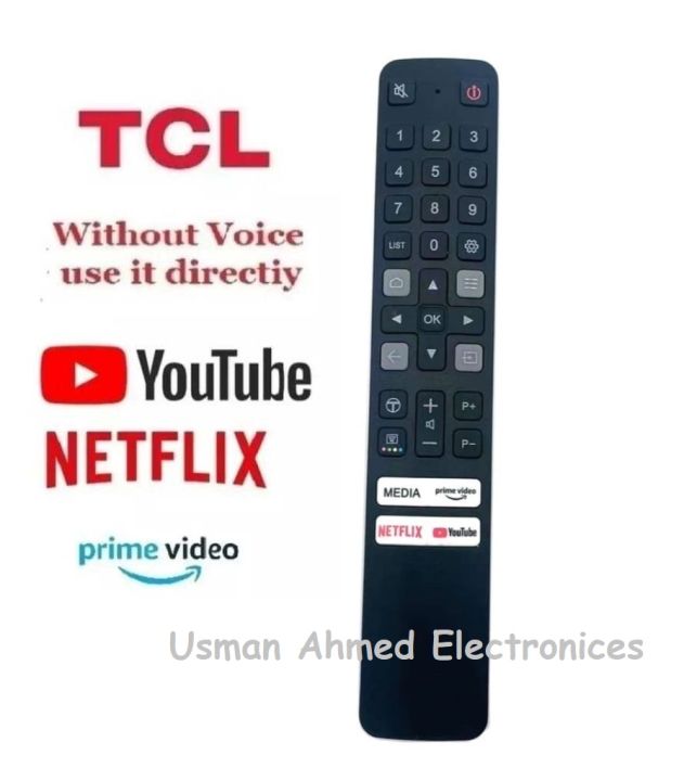 Tcl Smart Android Led Tv Remote Without Voice Cammands With Netflex